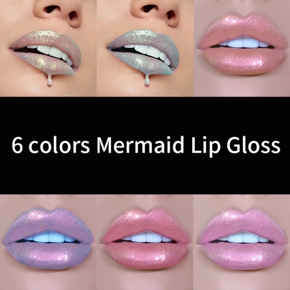 handaiyan | Makeup | Mermaid Holographic Lip Gloss 6 Pc Collection ...